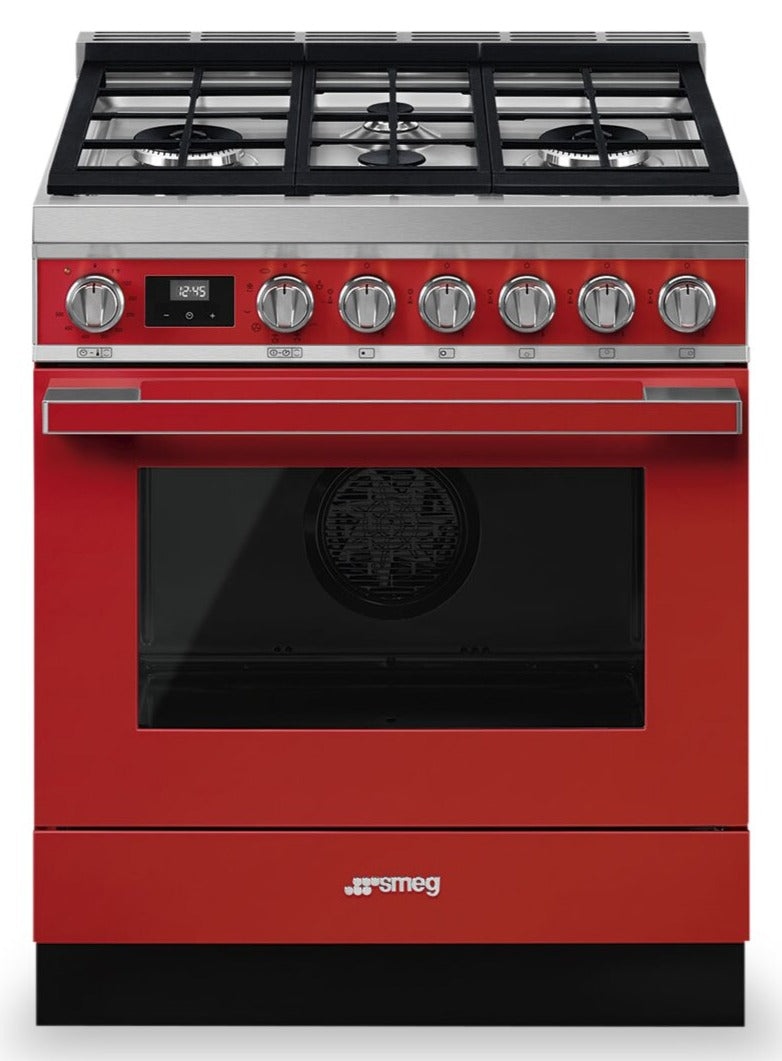 Cuisinière hybride Smeg Portofino de 3,6 pi3 - CPF30UGMR - Brick
