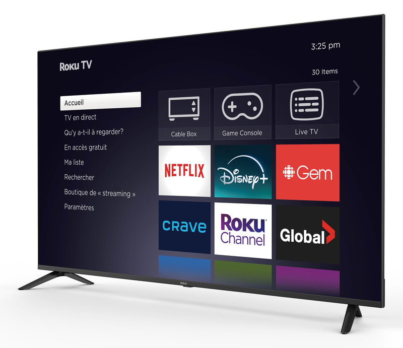 Téléviseur intelligent RCA 4K de 58 po avec Roku TVMC - Brick