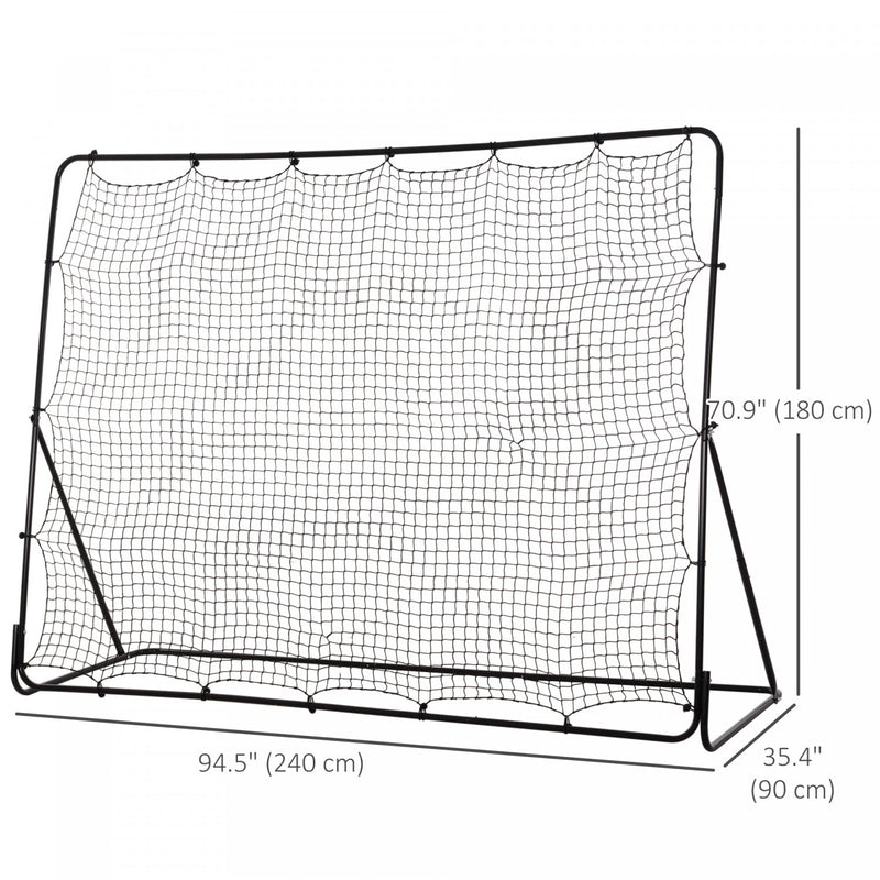 Soozier Filet De Rebond De Football 8' X 6', Filet De Rebond Reglable ...