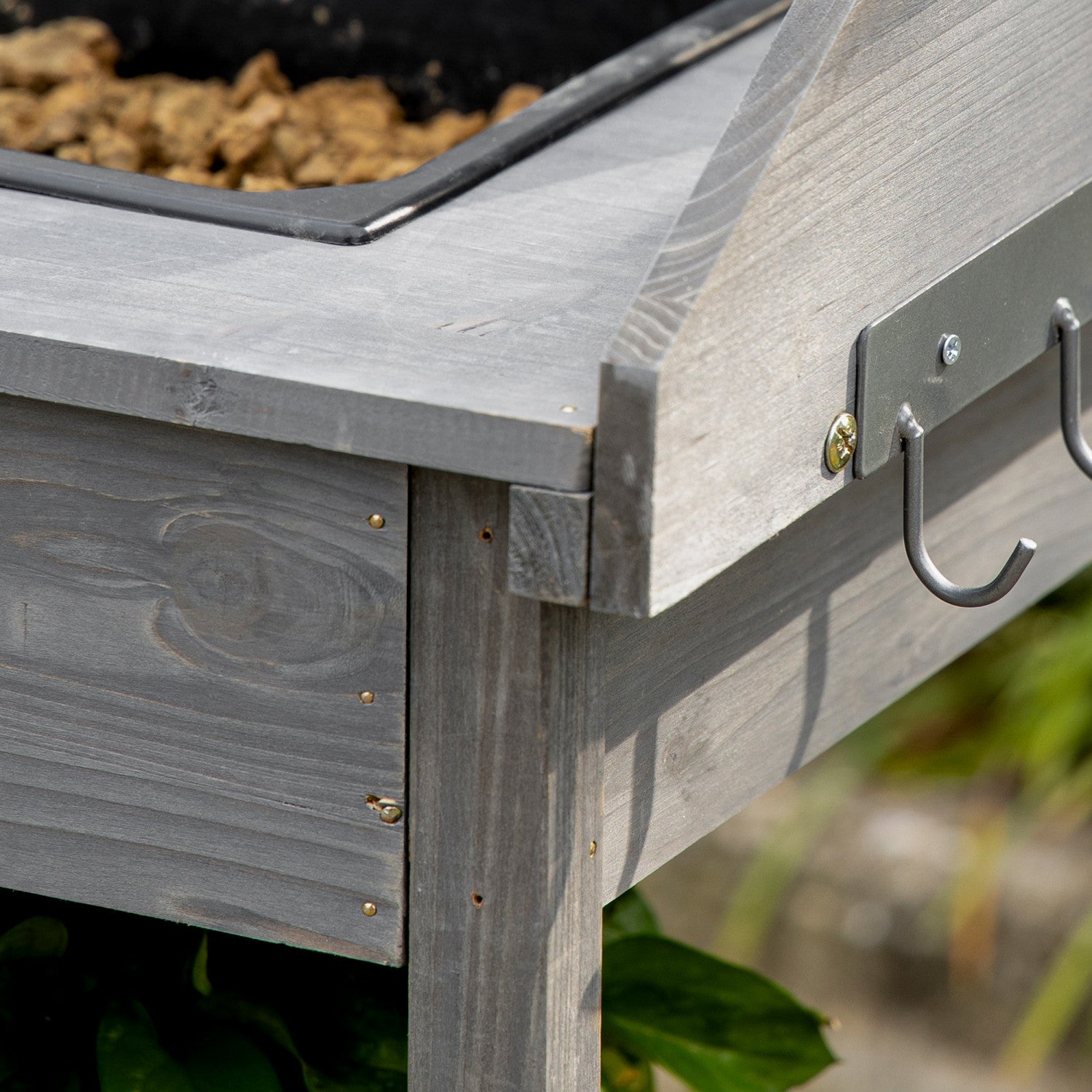 Outsunny Potting Bench Table Garden Work Bench Workstation With Dra ...