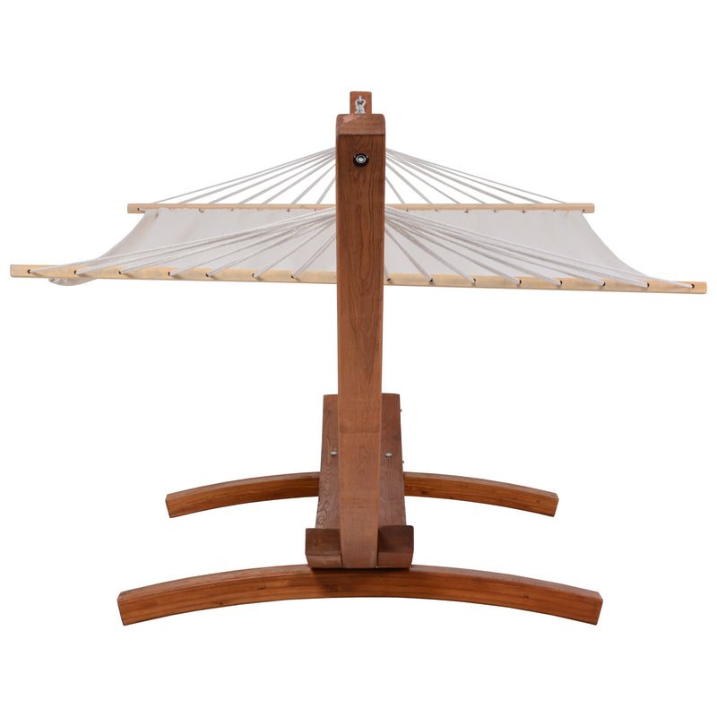 Hamac Deko Living avec base en cèdre - blanc - Brick