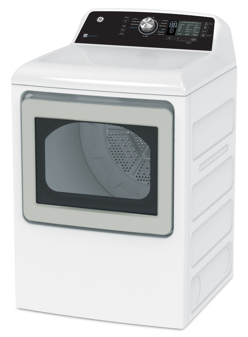 Sécheuse électrique GE de 7,4 pi³ avec cycle SaniFresh - blanche ...