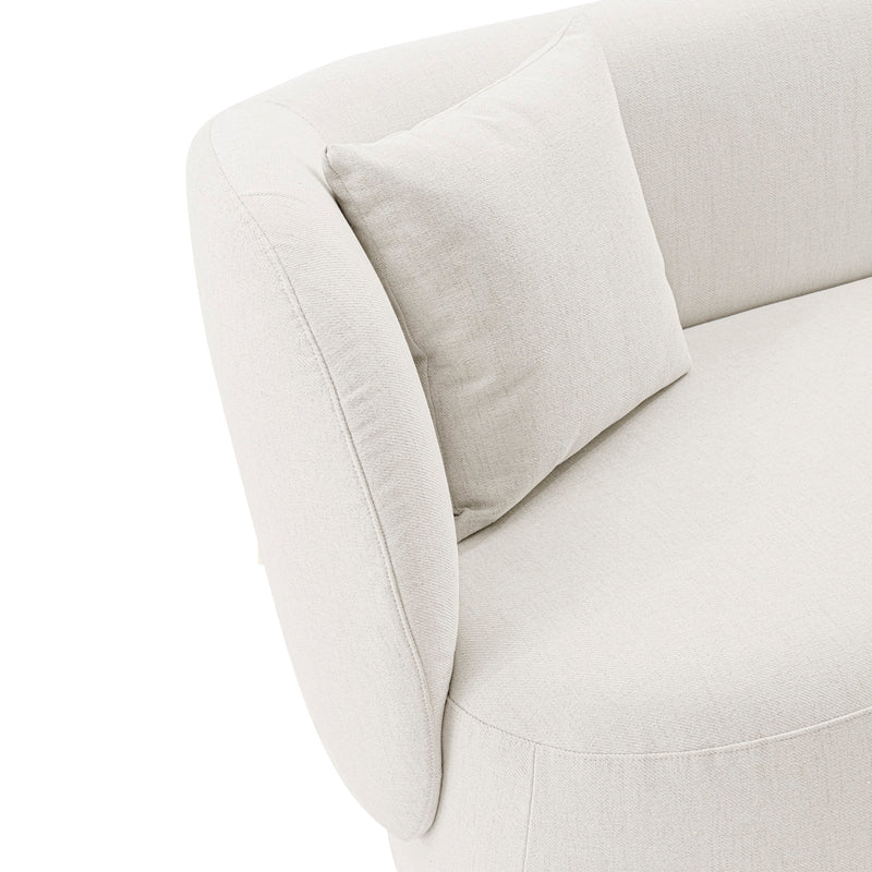 Sofa contemporain Siri de Manhattan Comfort de 92,52 po en lin tiss ...
