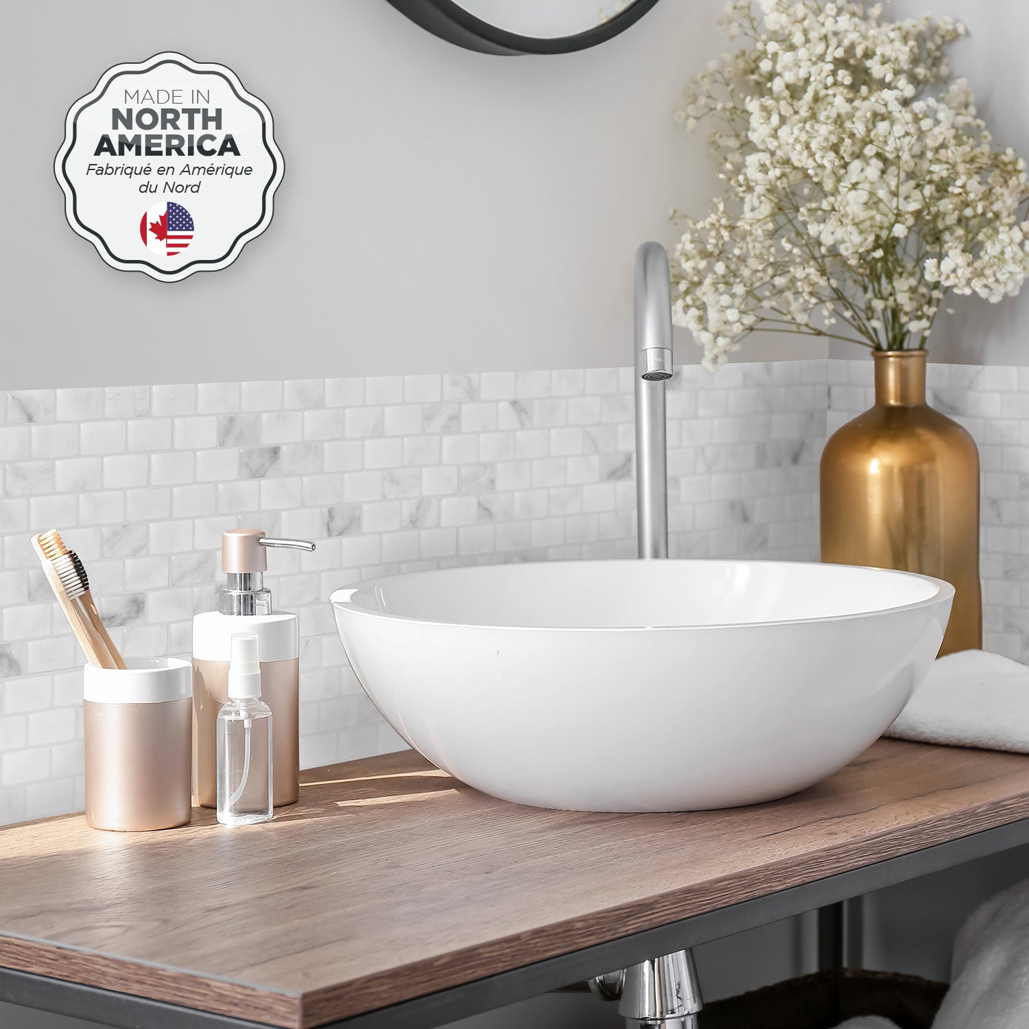 Dosseret Smart Tiles peler et coller 10 x 10, 4 feuilles - Ravenna ...