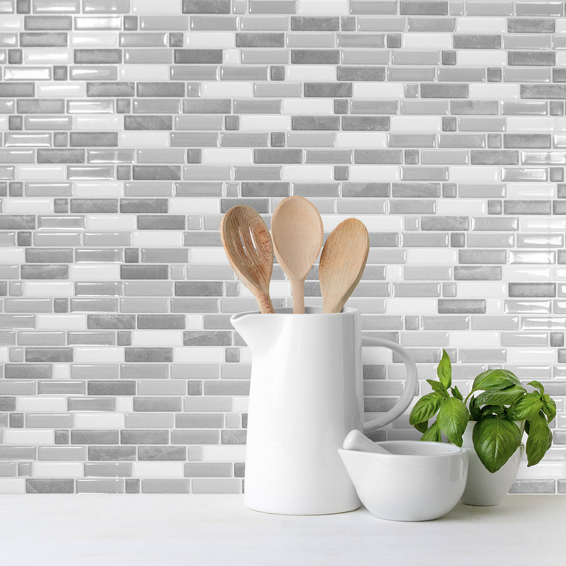 Dosseret Smart Tiles peler et coller 10 x 10, 4 feuilles - Crescend ...