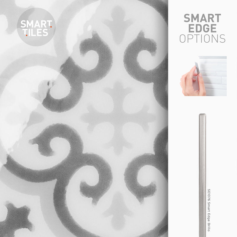 Dosseret Smart Tiles peler et coller 7,75 x 7,75, 4 feuilles - Vint ...