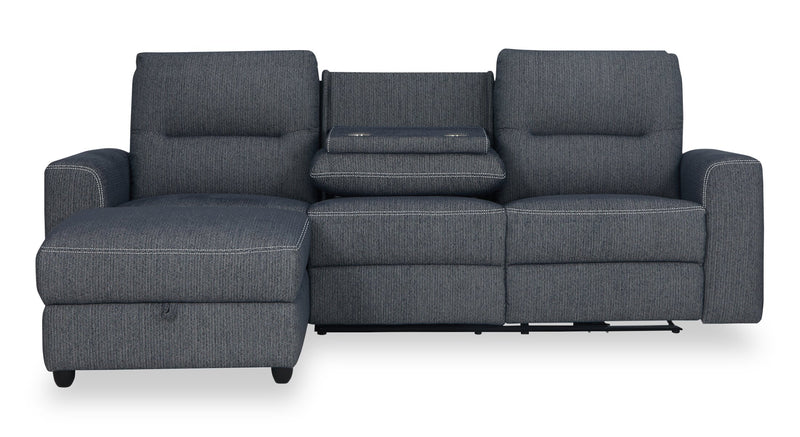 Sofa sectionnel de gauche à inclinaison électrique Meadow 2 pièces ...