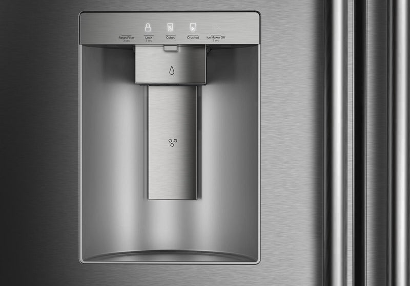 Réfrigérateur KitchenAid de 30 pi³ à portes françaises - acier inox ...