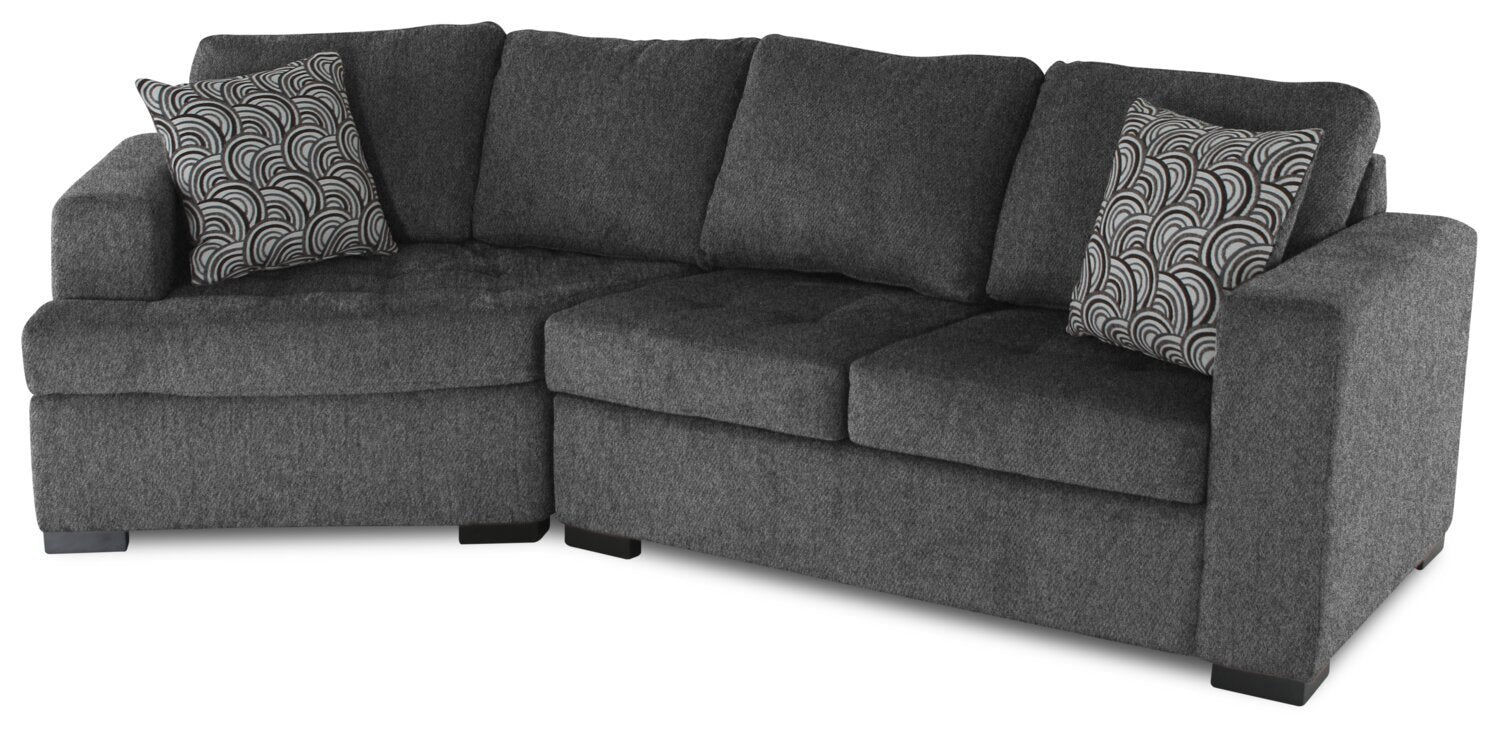 Sofa sectionnel de gauche Legend 2 pièces en chenille avec fauteuil ...