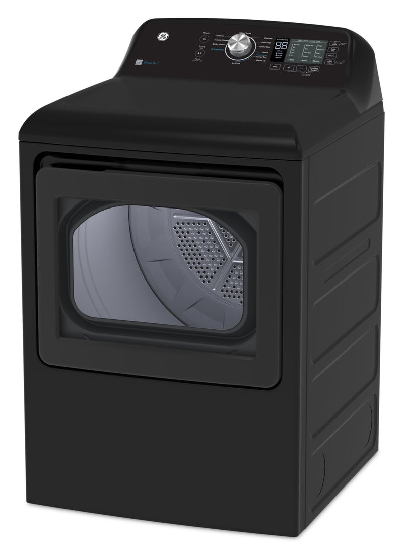 Sécheuse électrique GE de 7,4 pi³ avec cycle SaniFresh - gris diama ...