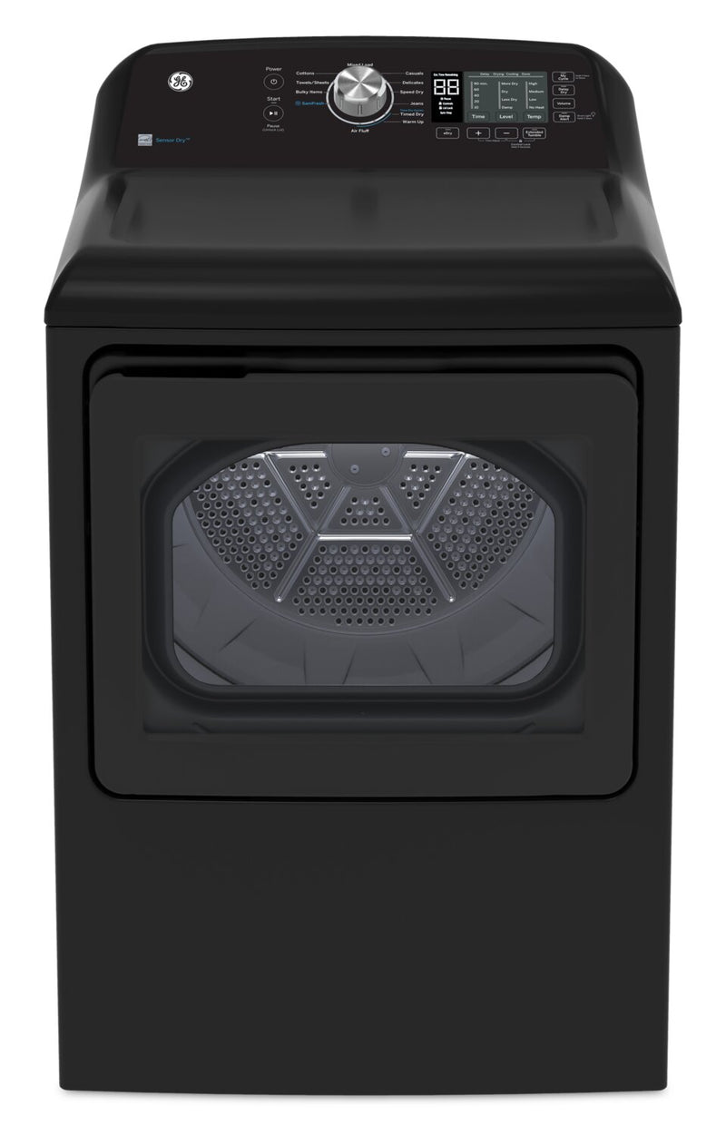 Sécheuse électrique GE de 7,4 pi³ avec cycle SaniFresh - gris diama ...