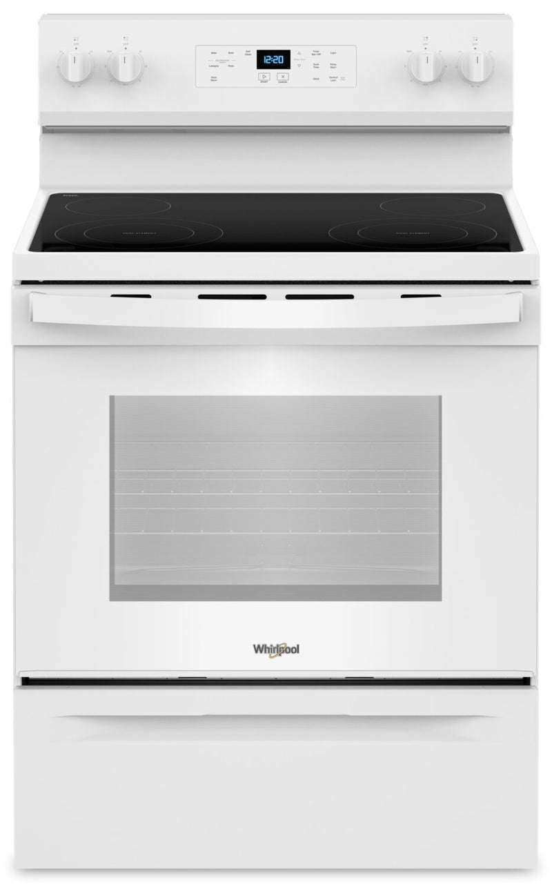 Cuisinière électrique Whirlpool de 5,3 pi³ avec autonettoyage - bla ...