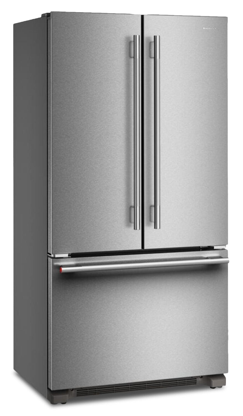 Réfrigérateur KitchenAid de 22 pi³ à portes françaises - acier inox ...