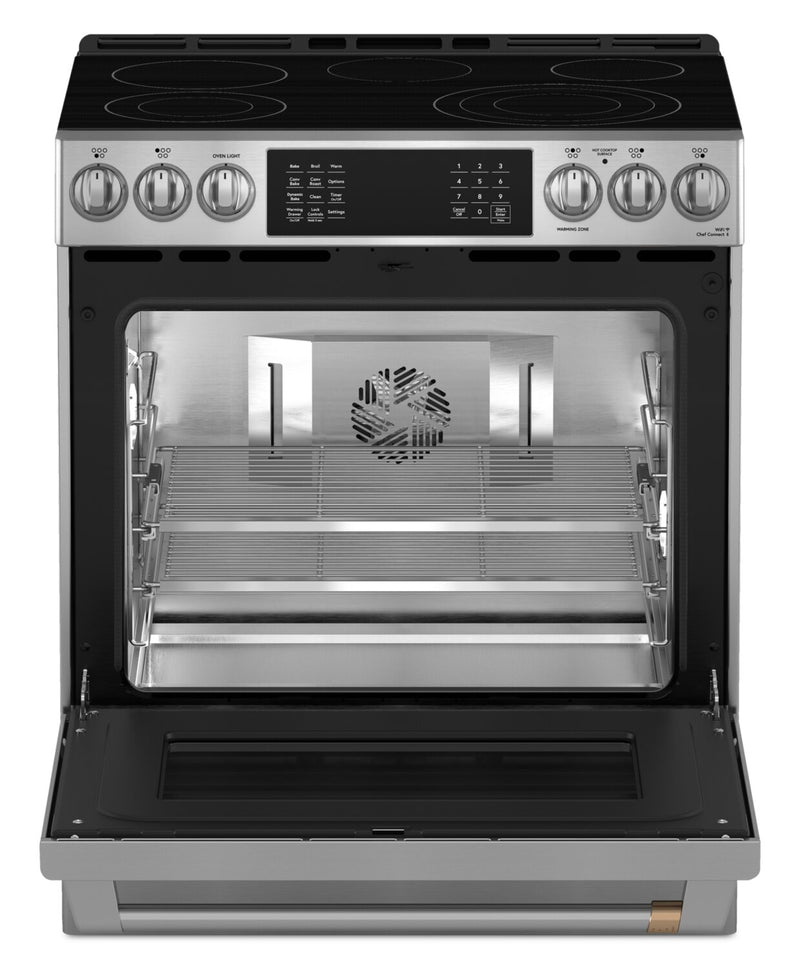 Cuisinière électrique Café de 5,7 pi3 et de 30 po avec cuisson dyna ...