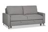 Sofa-lit Wilson en tissu d'apparence lin - gris Solis | Brick
