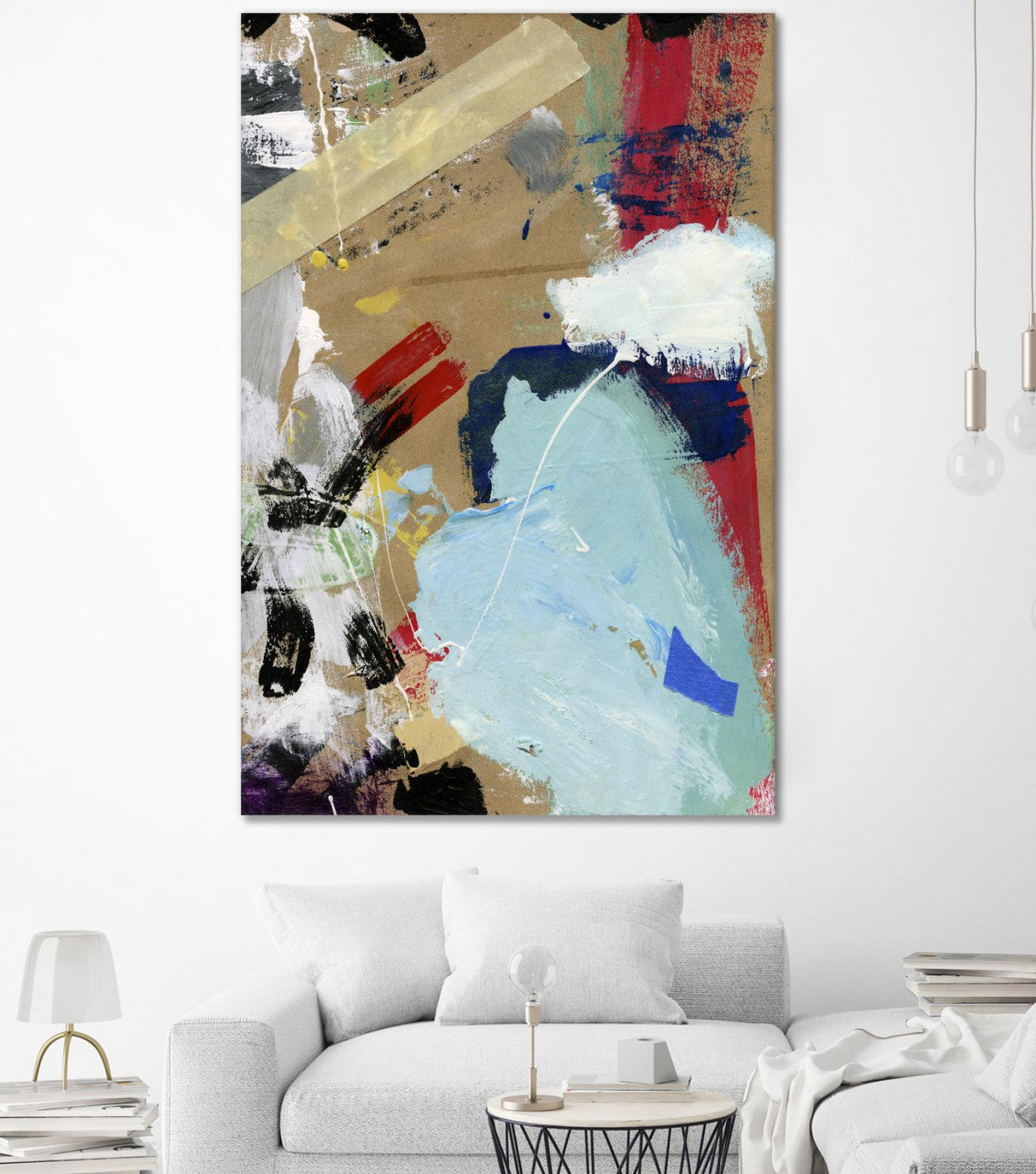 Œuvre d’art murale Giant Art « Palette 5 » 84 x 54 | Brick