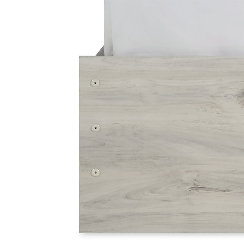 Lit à panneau Abby avec tête de lit, cadre, éclairage à DEL et port ...