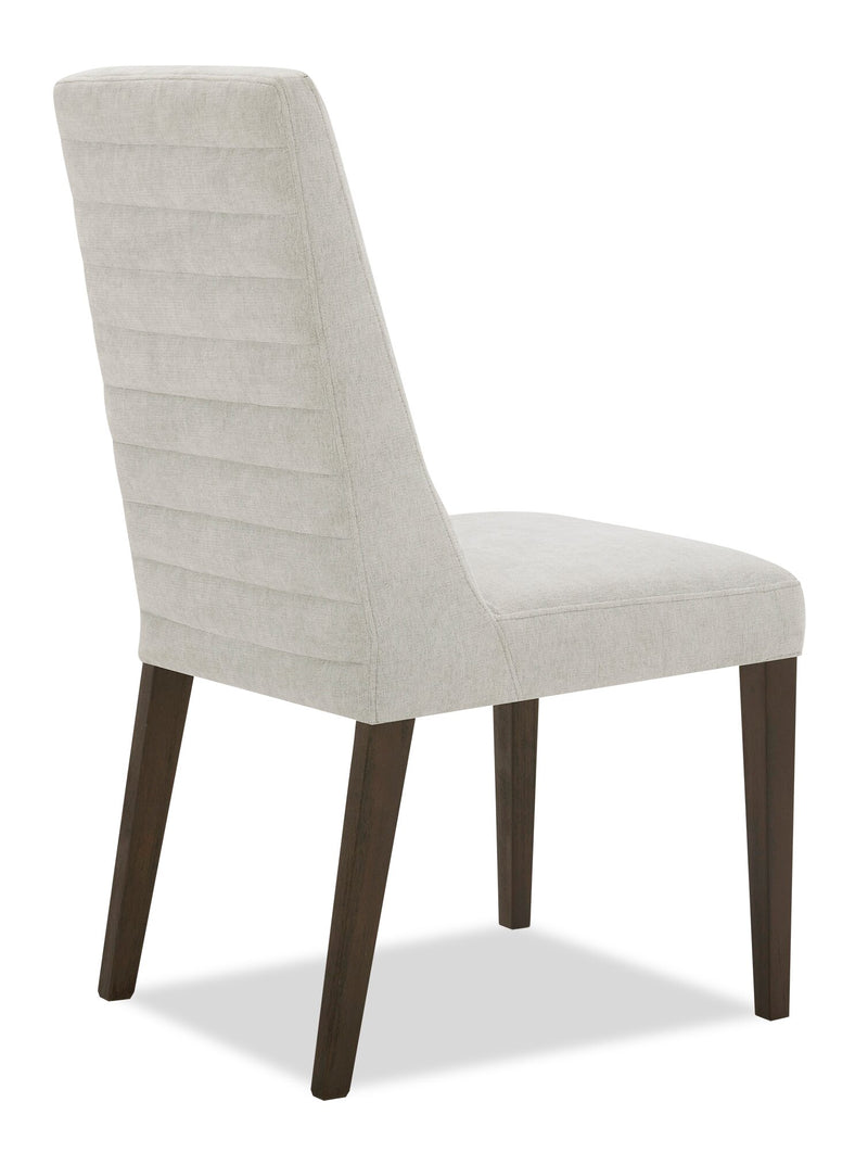 Chaise de salle à manger Cora en tissu de polyester - taupe - Brick