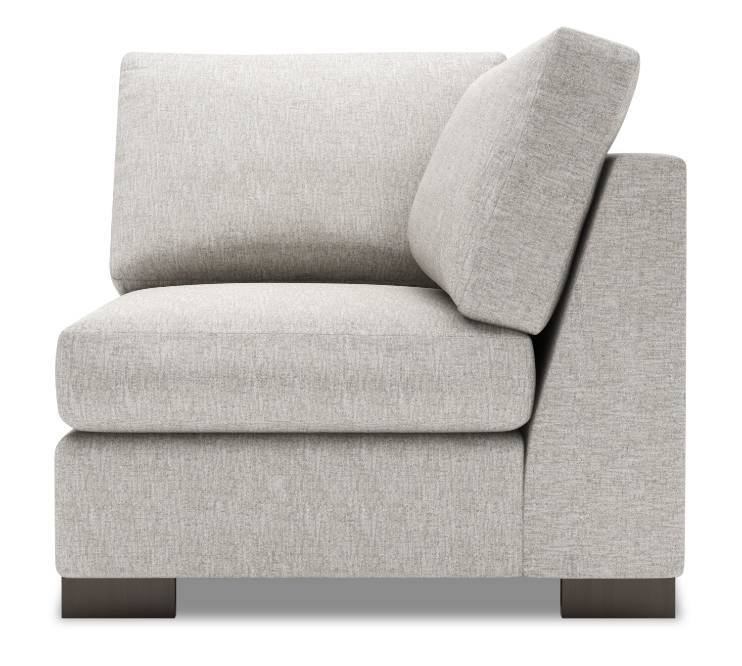 Fauteuil carré en coin Track de la collection Sofa Lab - Luxury Silver ...