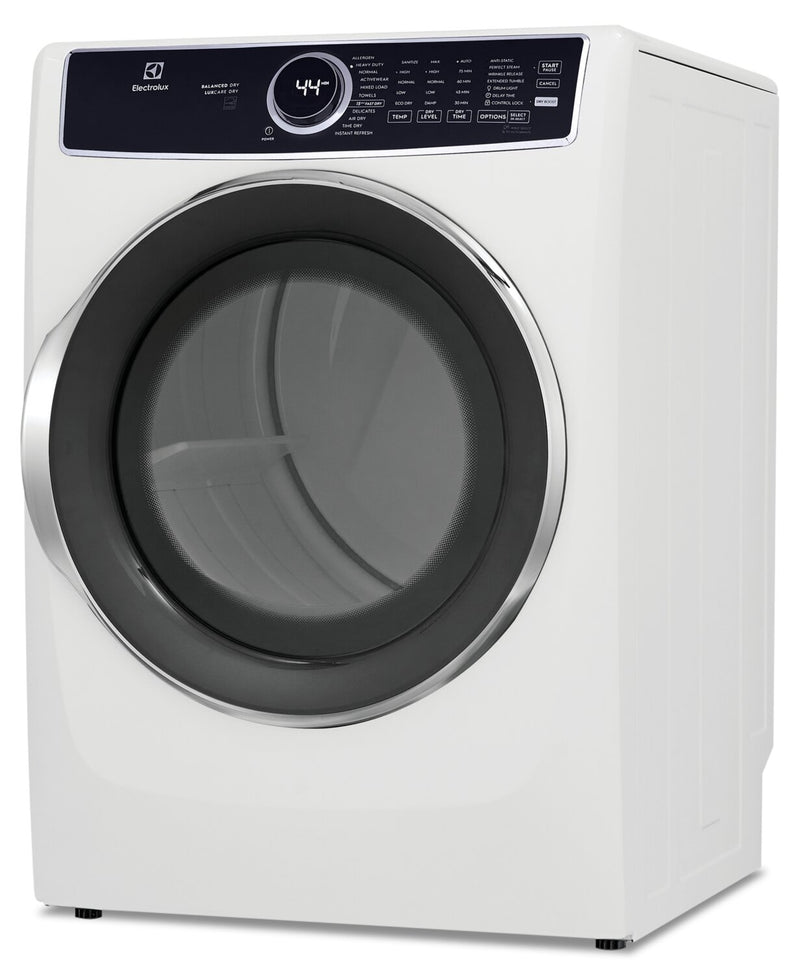 Sécheuse électrique Electrolux de 8 pi³ avec vapeur - blanche - sup ...