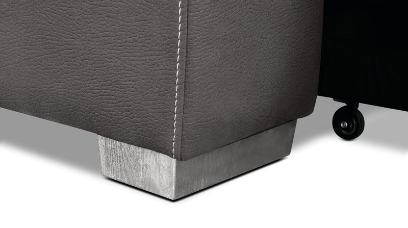 Sofa-lit Drake en suédine - béton | Brick