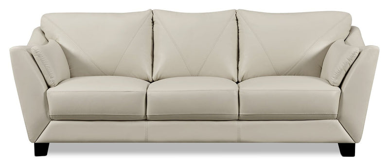 Sofa Lusso de Château d’Ax de 92 po en cuir véritable à 100 % avec ...