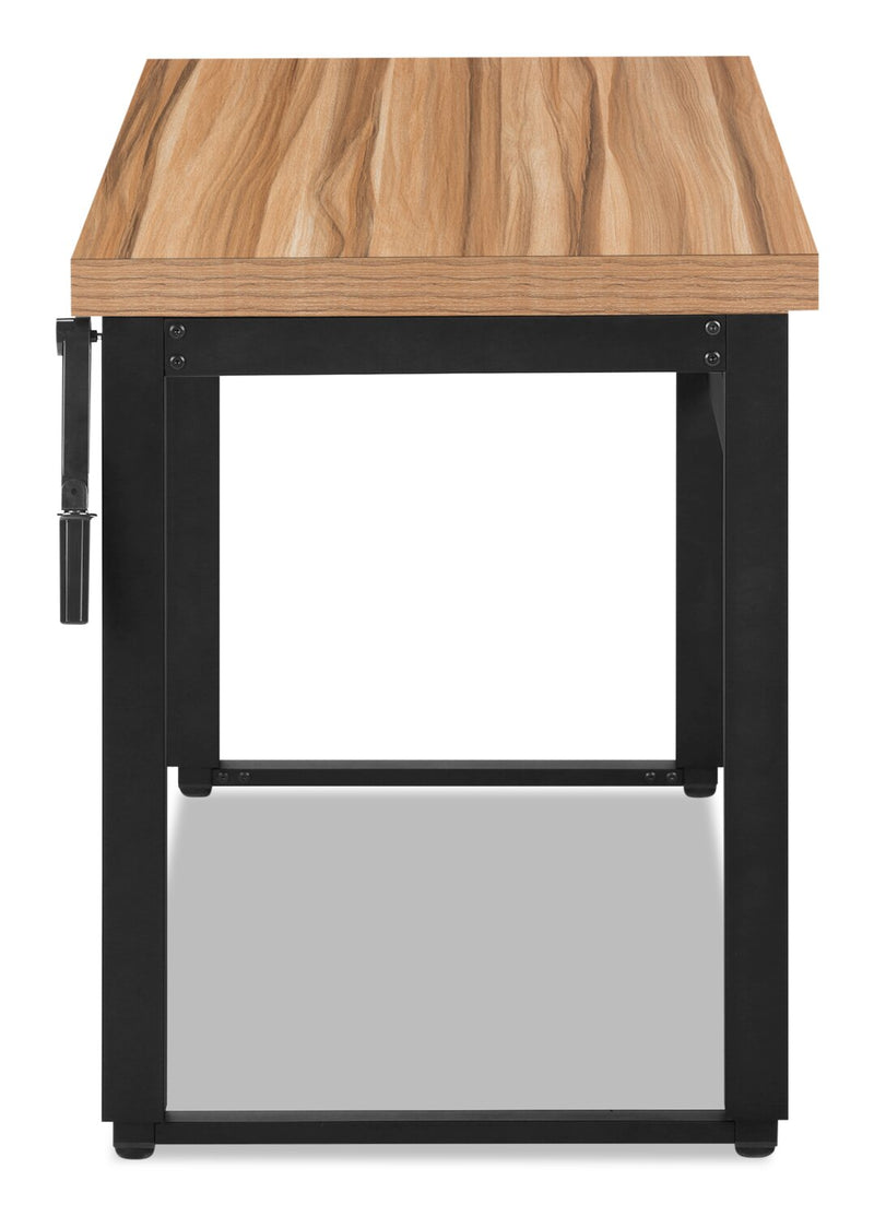 Bureau Kai de 47,25 po à hauteur réglable - brun - Brick