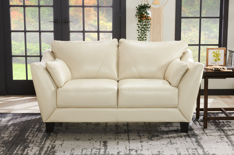 Causeuse Lusso en cuir 100% véritable – fumée | Brick