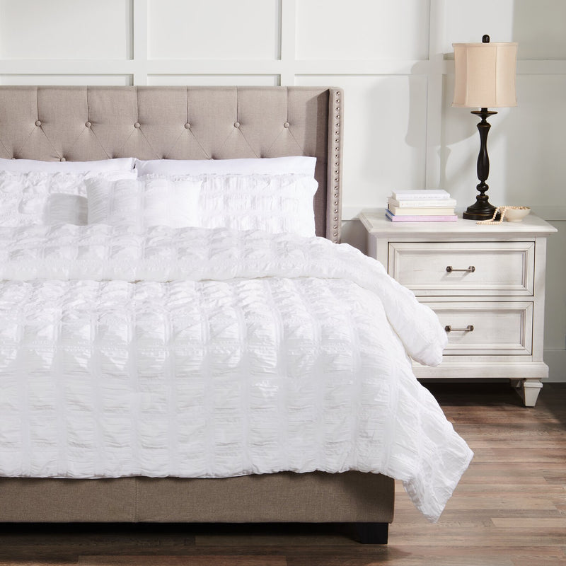 Ensemble d'édredon Elanna 4 pièces pour lit double ou grand lit - b ...