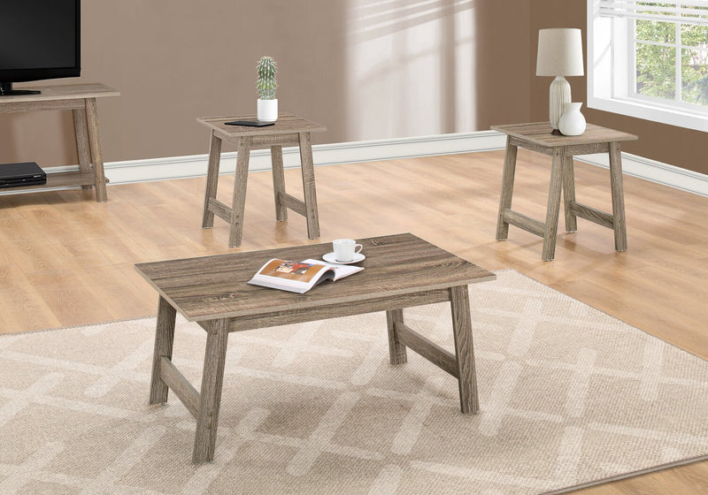 Ensemble 3 tables modernes Jacey de 36 po (table à café et 2 tables ...