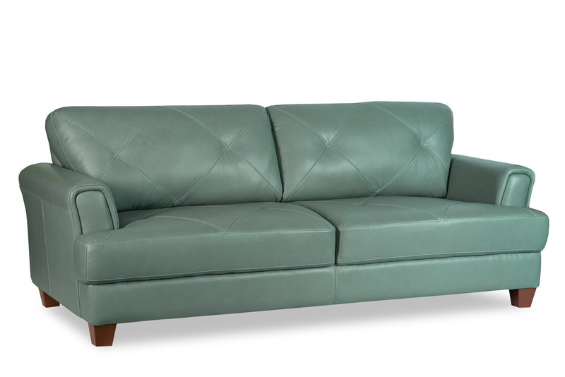 Sofa Vita de Château d’Ax de 87 po en cuir 100 % véritable avec cou ...